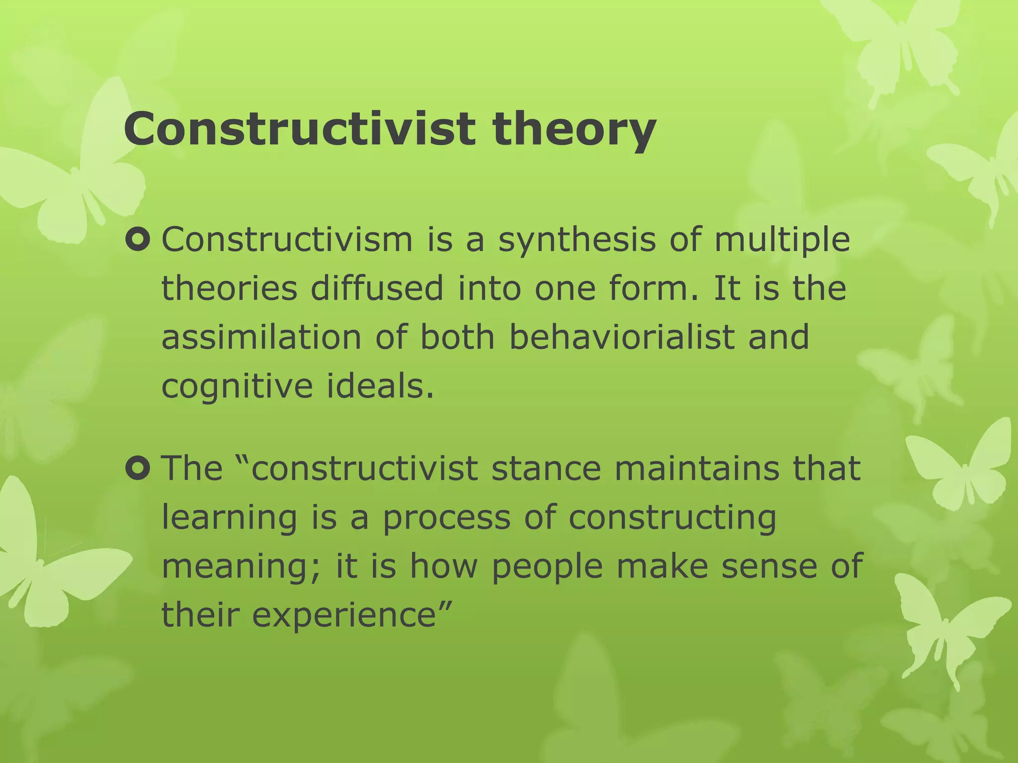 Learning theories | PPT