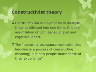Learning theories | PPT