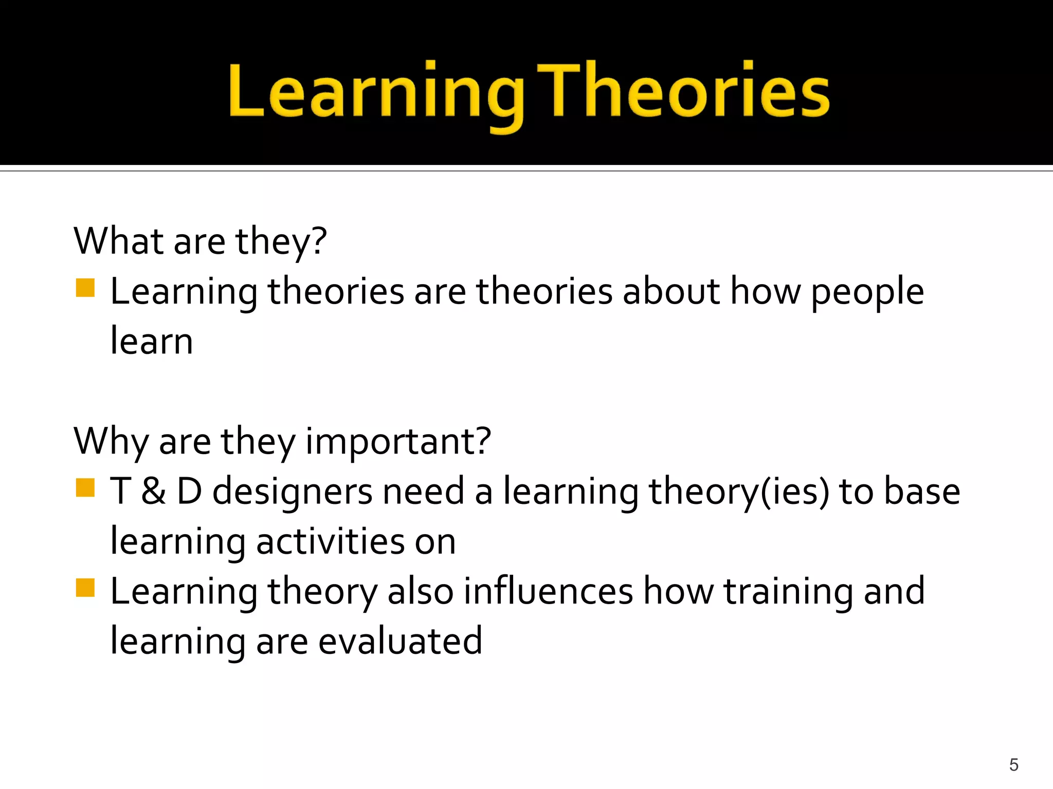 Learning theories draft | PPT