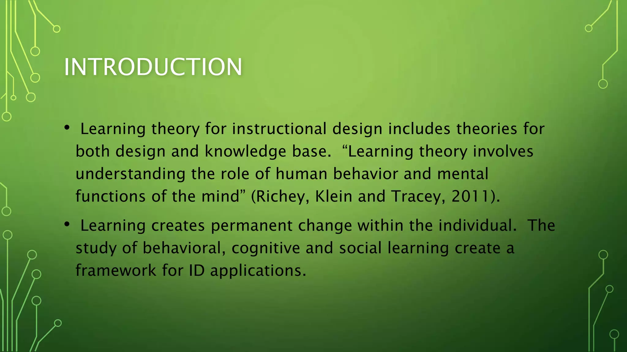 Learning theories | PPTX | Science