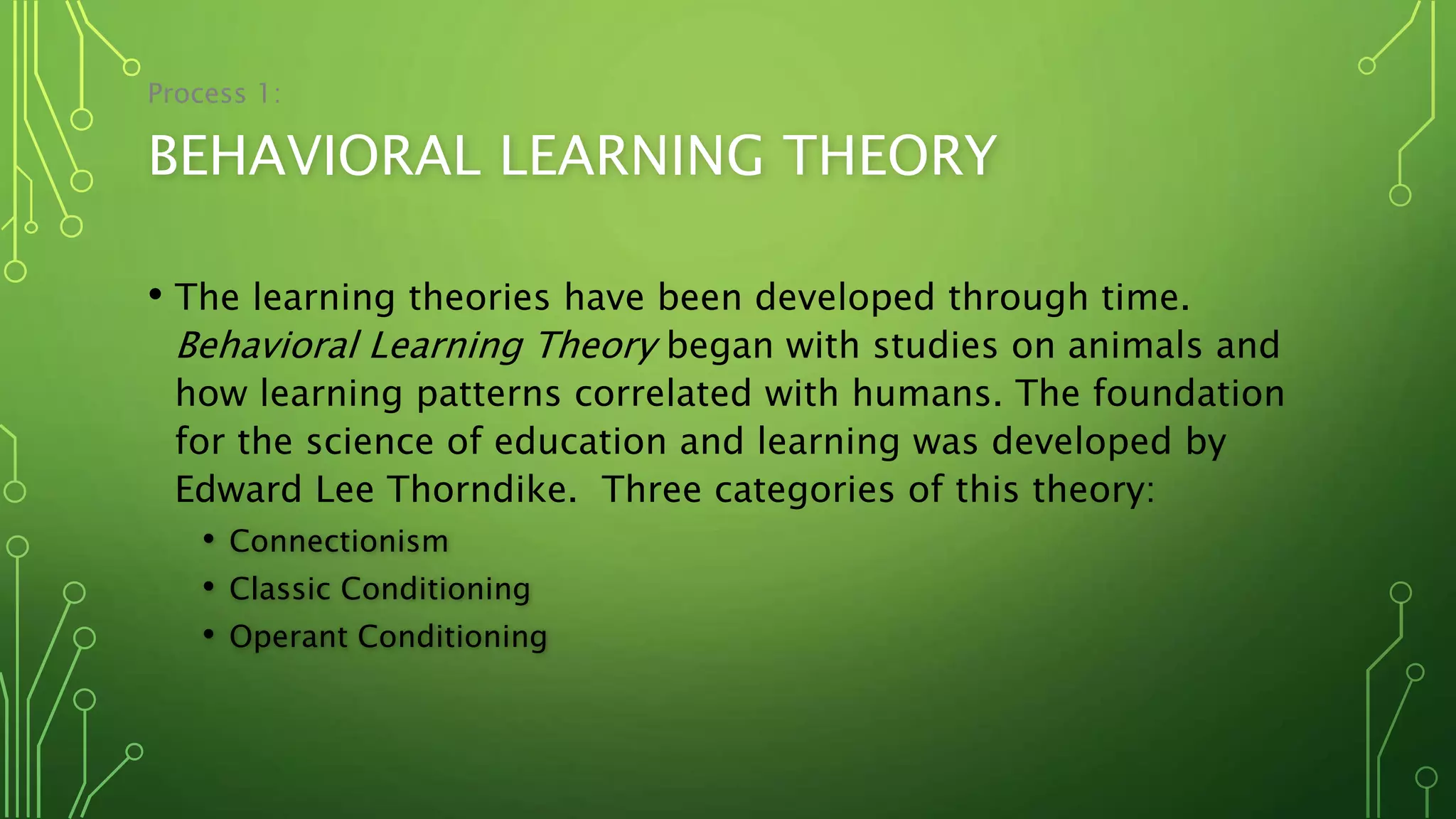 Learning theories | PPTX | Science