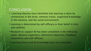 Learning theories | PPTX
