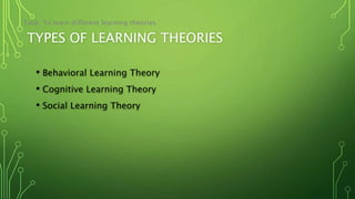 Learning theories | PPTX | Science