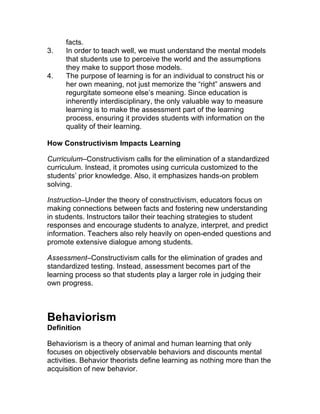 Learning theories part 1 | PDF