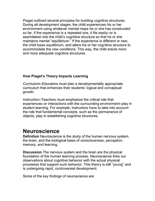 Learning theories | PDF