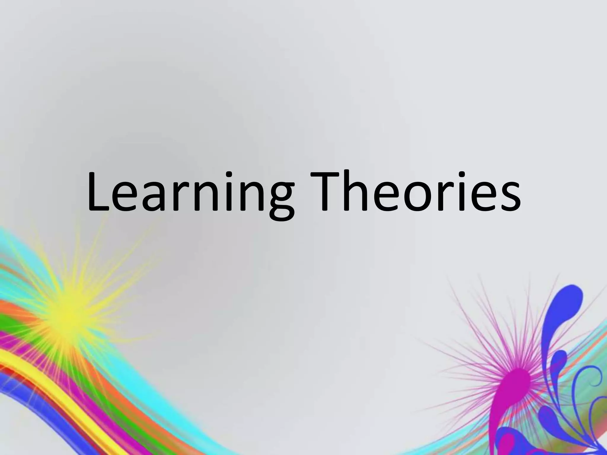 Learning theories | PPT