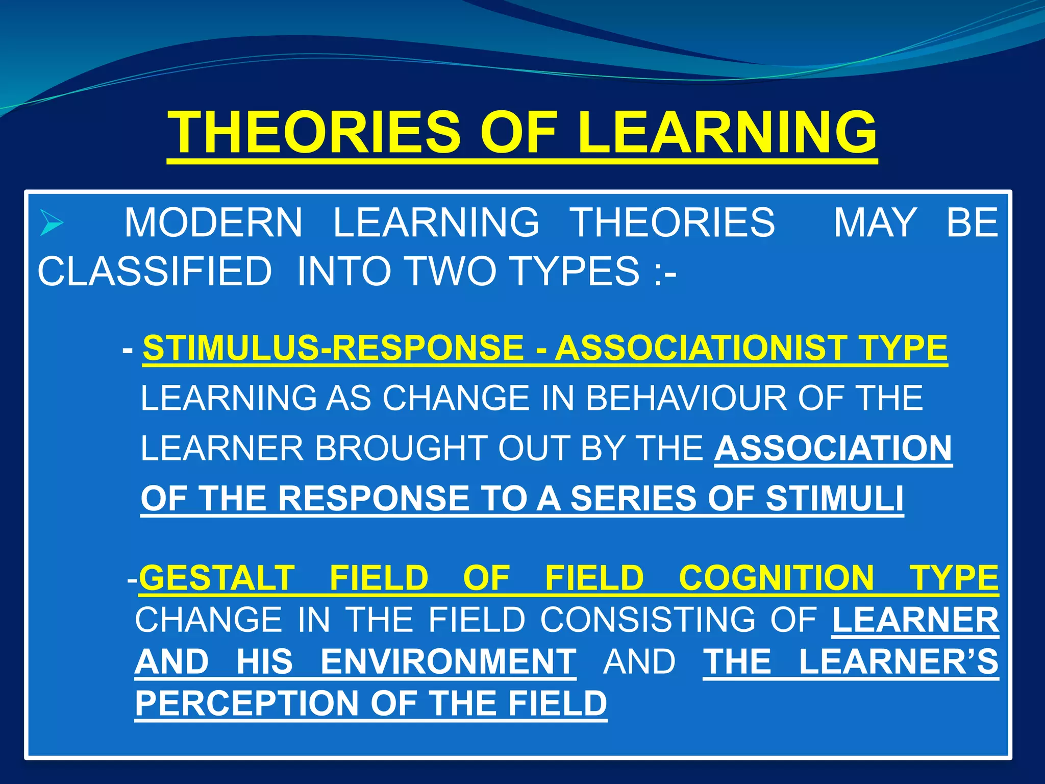 Learning theories | PPTX