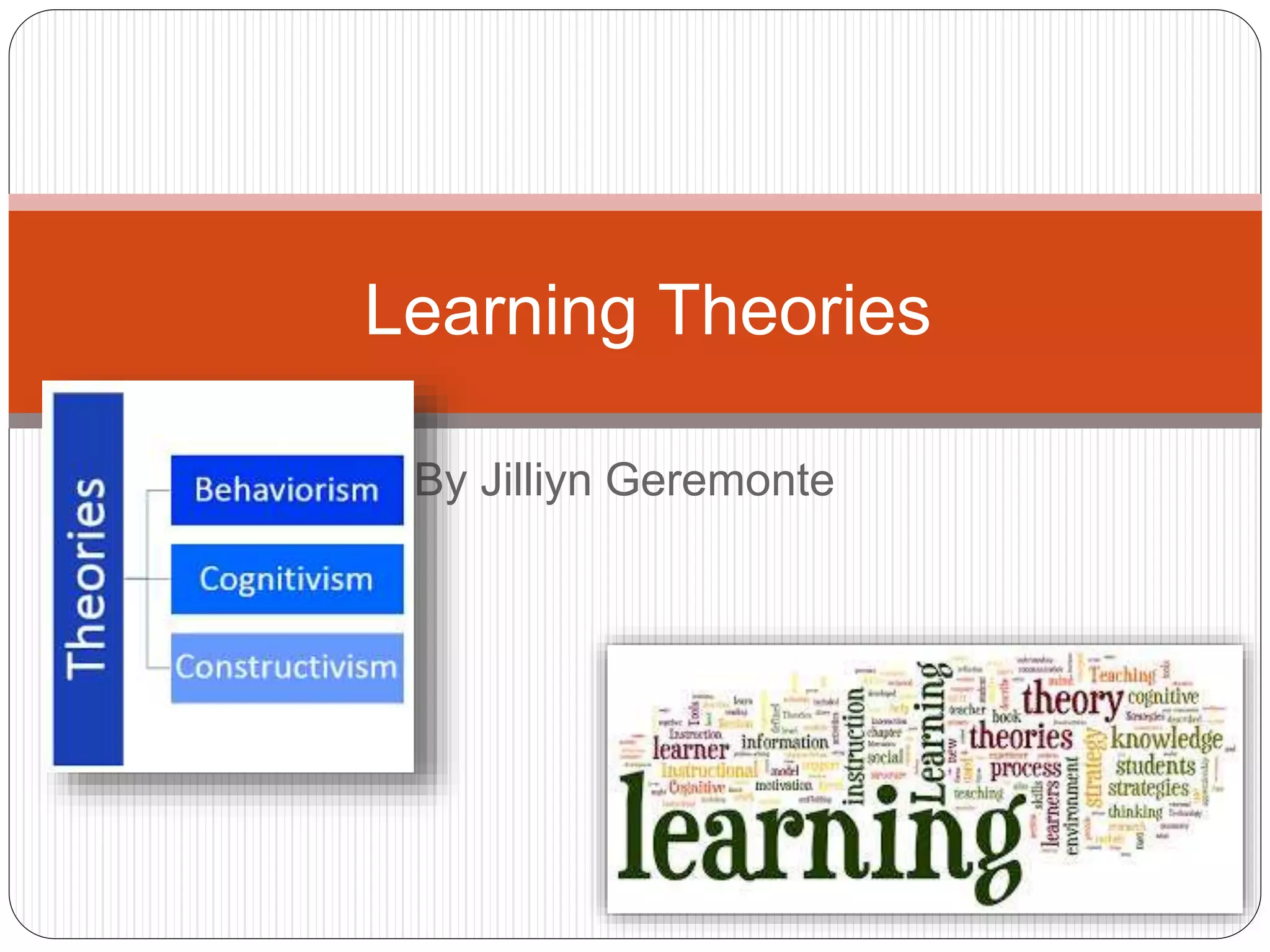 Learning theories | PPTX