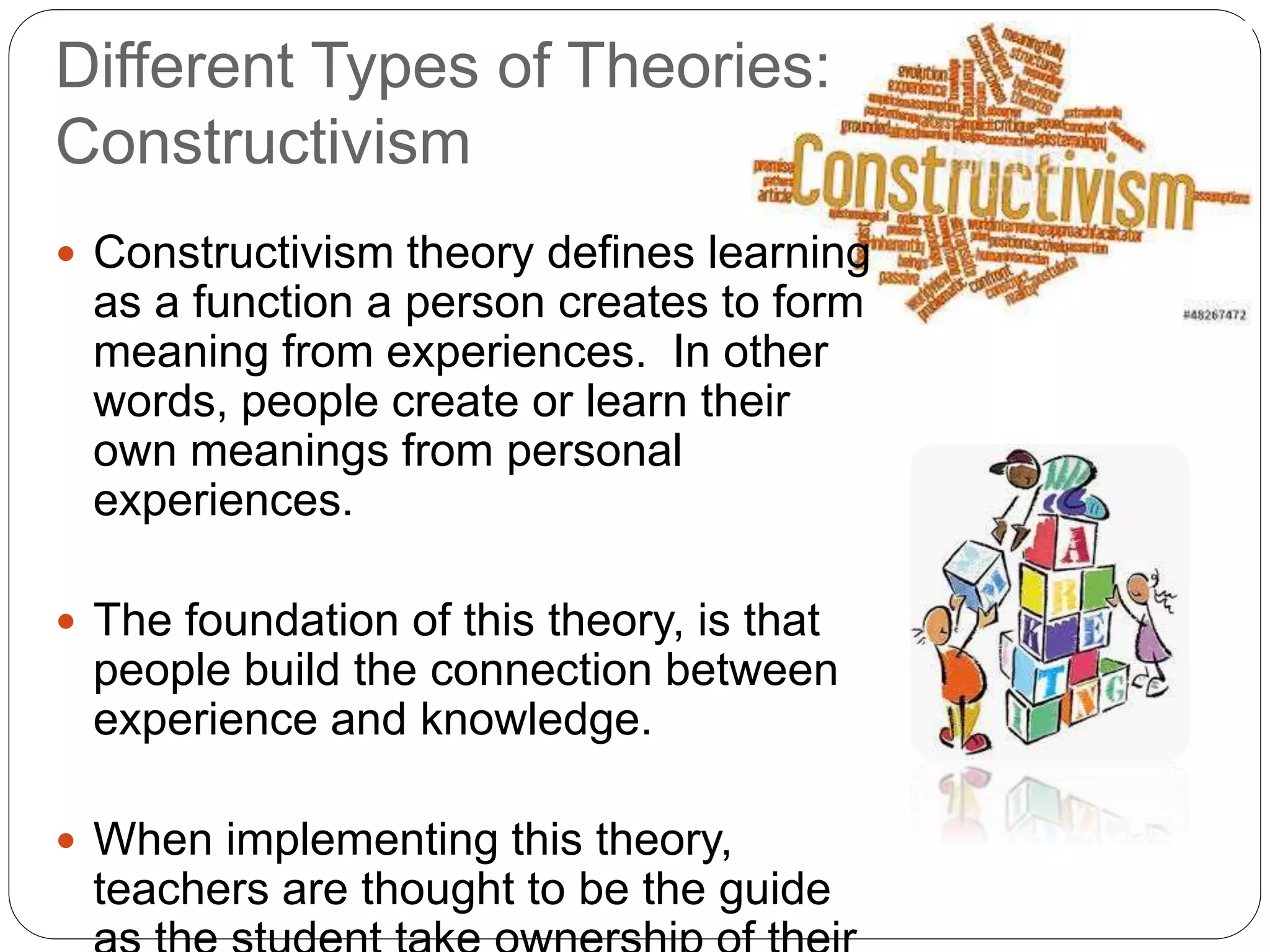 Learning theories | PPTX