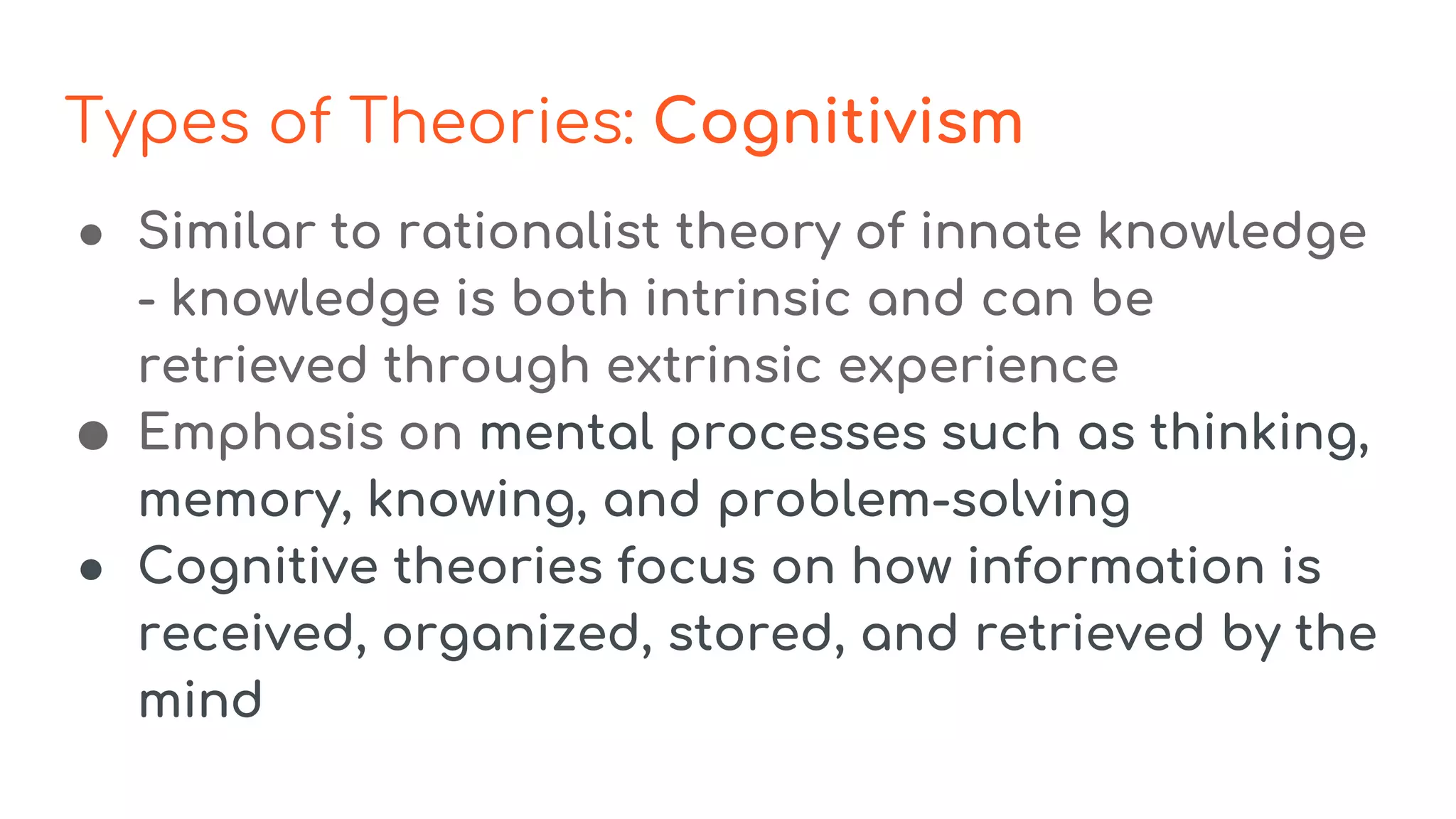 Learning Theories | PPTX