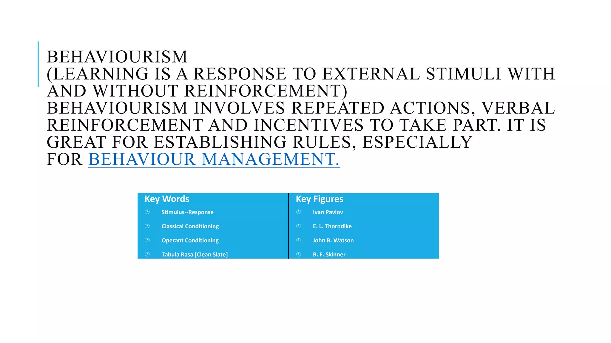 Classification of Learning theories | PPT