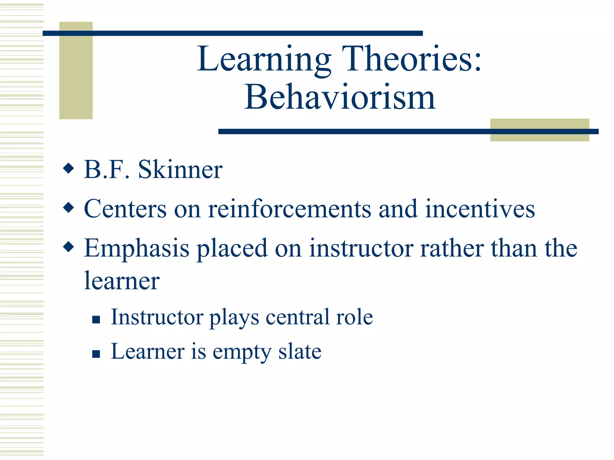 Learning theories 05 | PPT