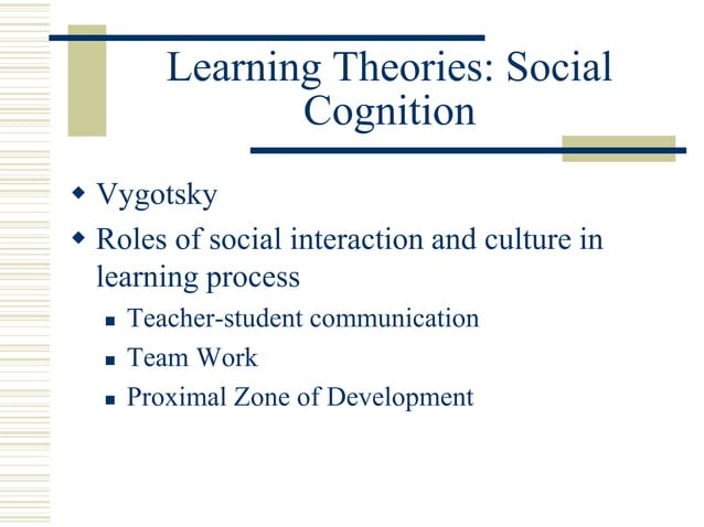 Learning theories 05 | PPT