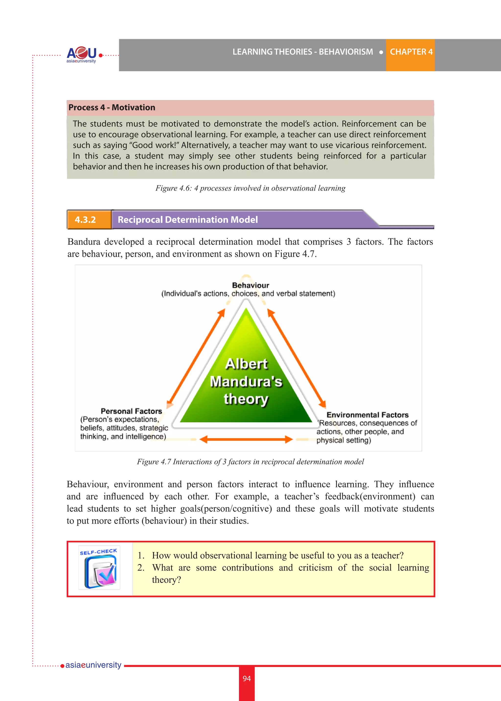 Learning theories 4 behaviorism | PDF