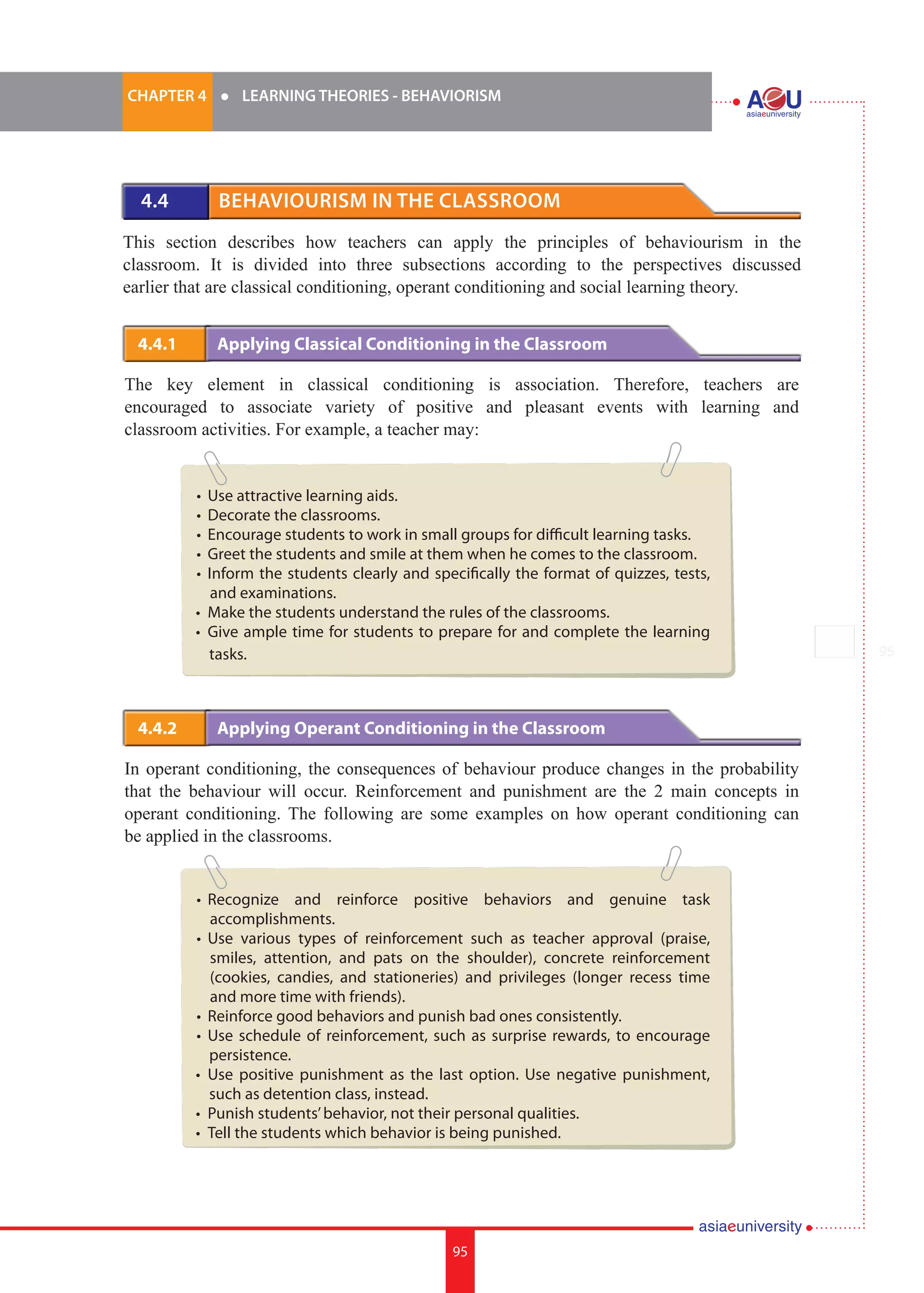 Learning theories 4 behaviorism | PDF
