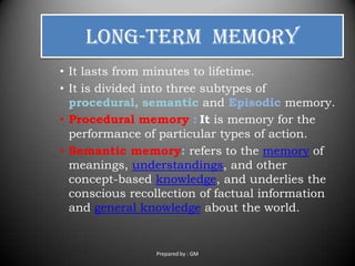 Learning theories and memory | PPTX