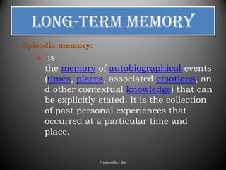 Learning theories and memory | PPTX