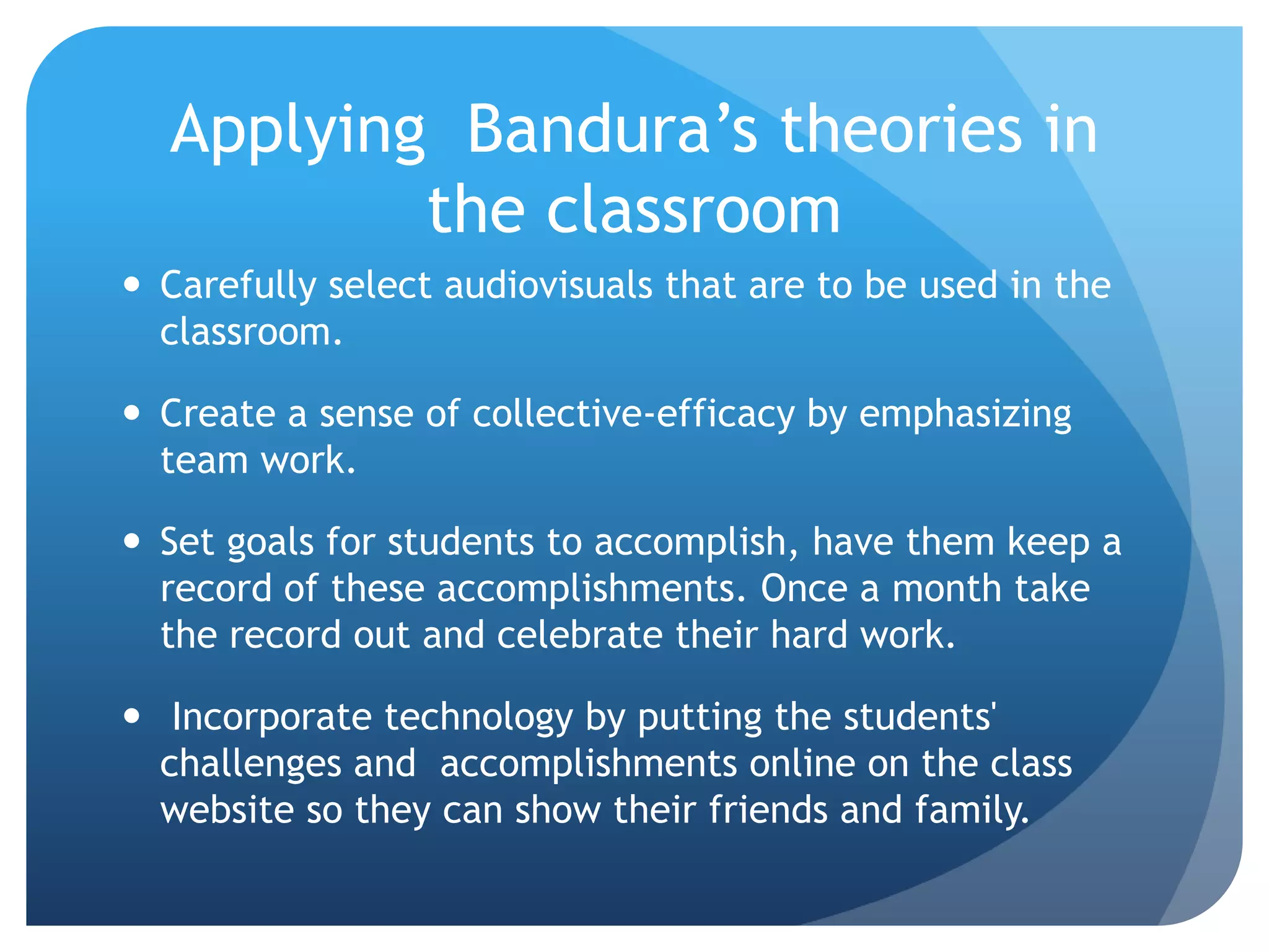 Bandura and Social Learning Theories | PPTX