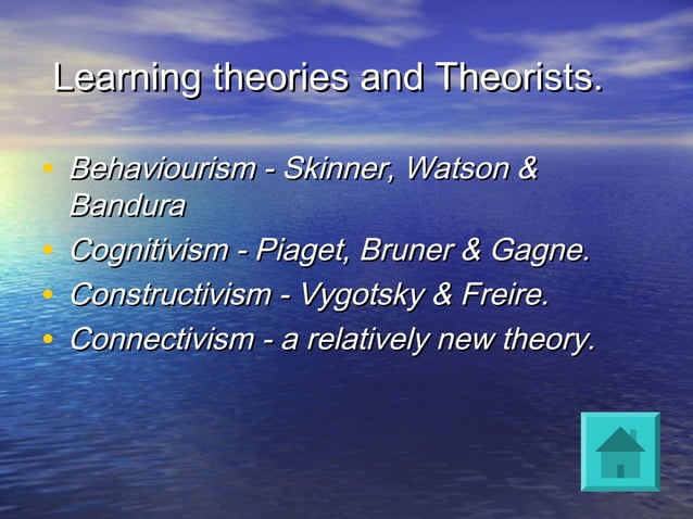 Learning theories for learning managers | PPT