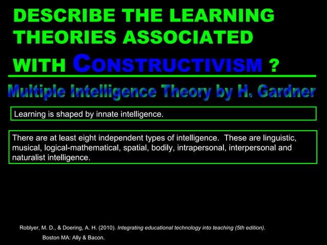 Learning theories for technology integration | PPT