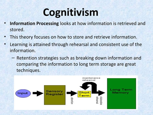 Learning theories, intellectual skills, cognitive skills, psychomotor ...