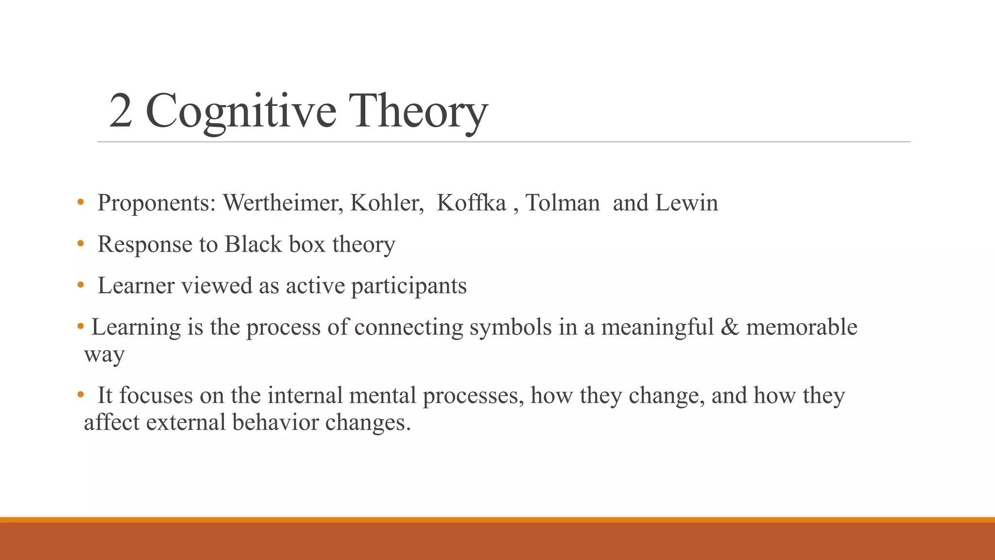 Learning theories powerpoint | PDF