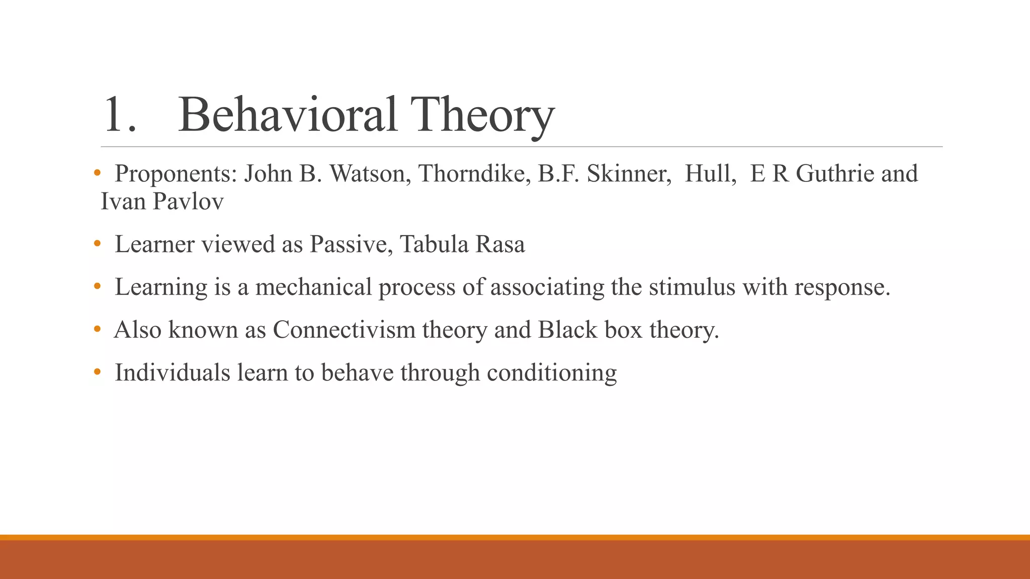Learning theories powerpoint | PDF