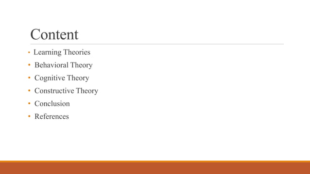 Learning theories powerpoint | PDF