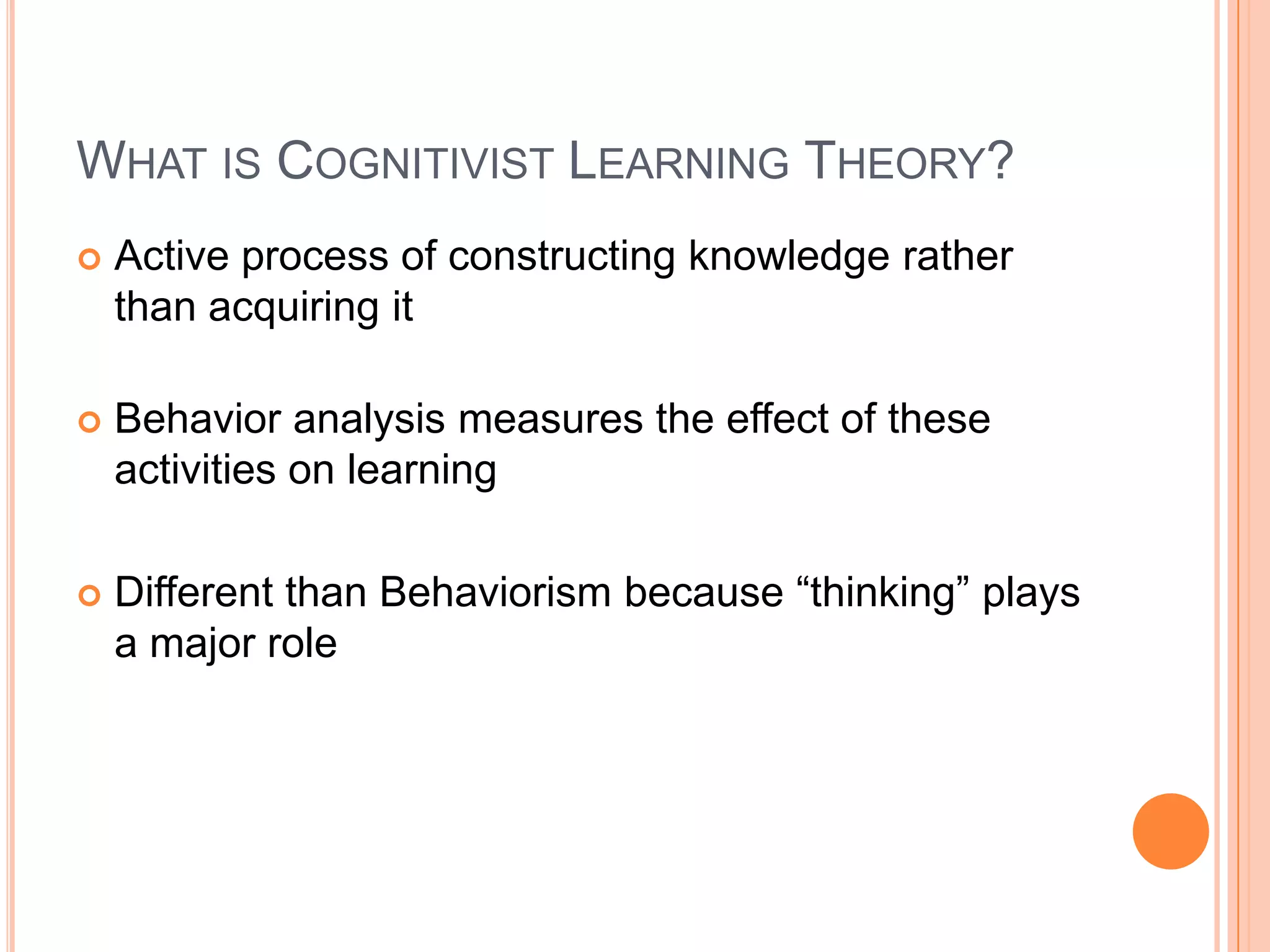 Learning theories ppt | PPTX