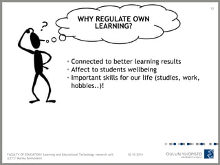 Self-regulated learning, Marika Koivuniemi | PPT
