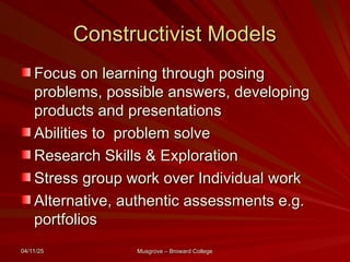 Learning Theories & Technology Integration.ppt