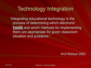 Learning Theories & Technology Integration.ppt