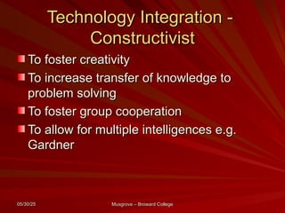 Learning Theories & Technology Integration.ppt