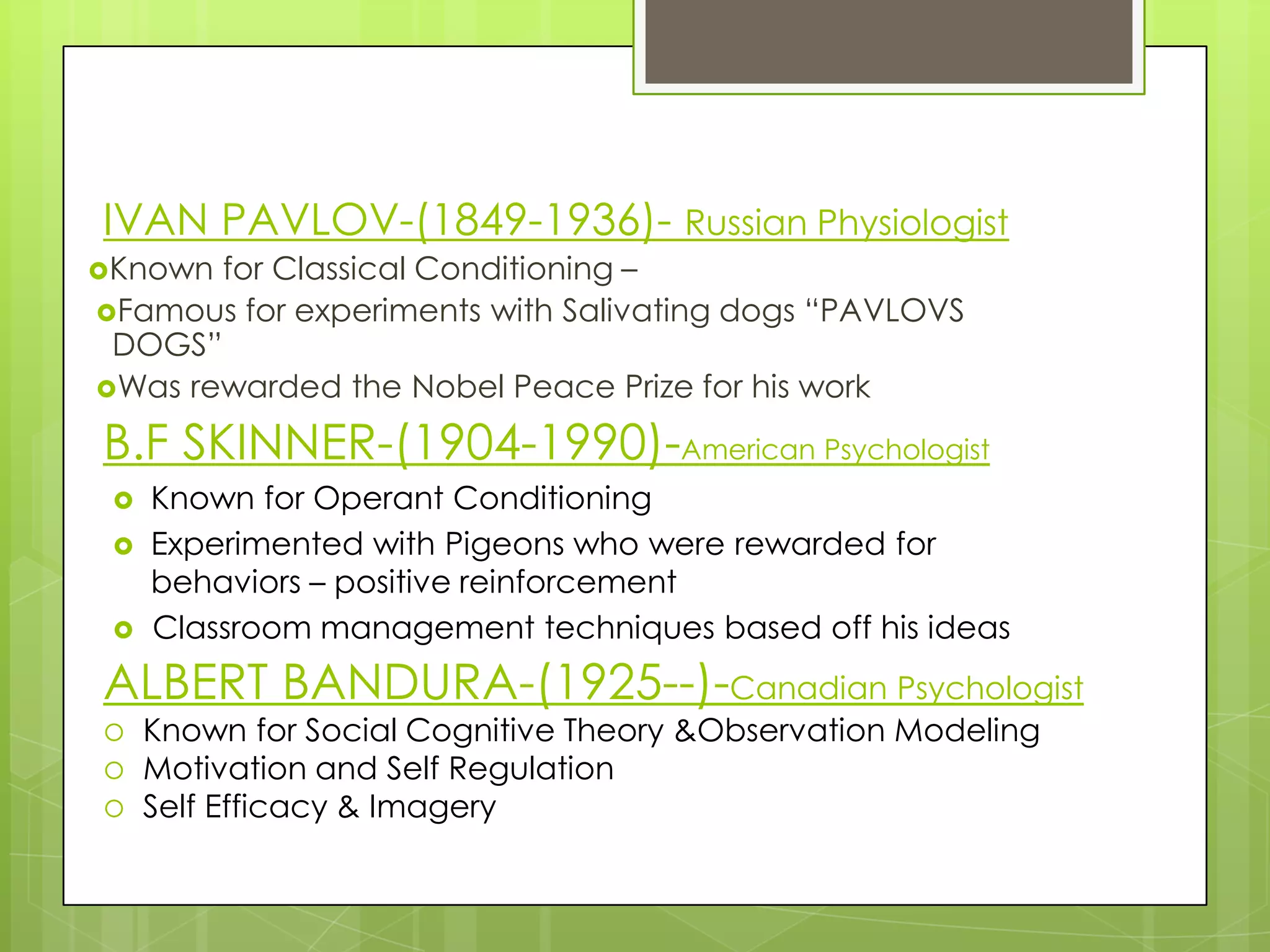 Learning theorists | PPTX