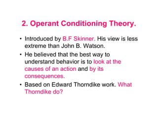 Learning Theory | Psychology | PDF