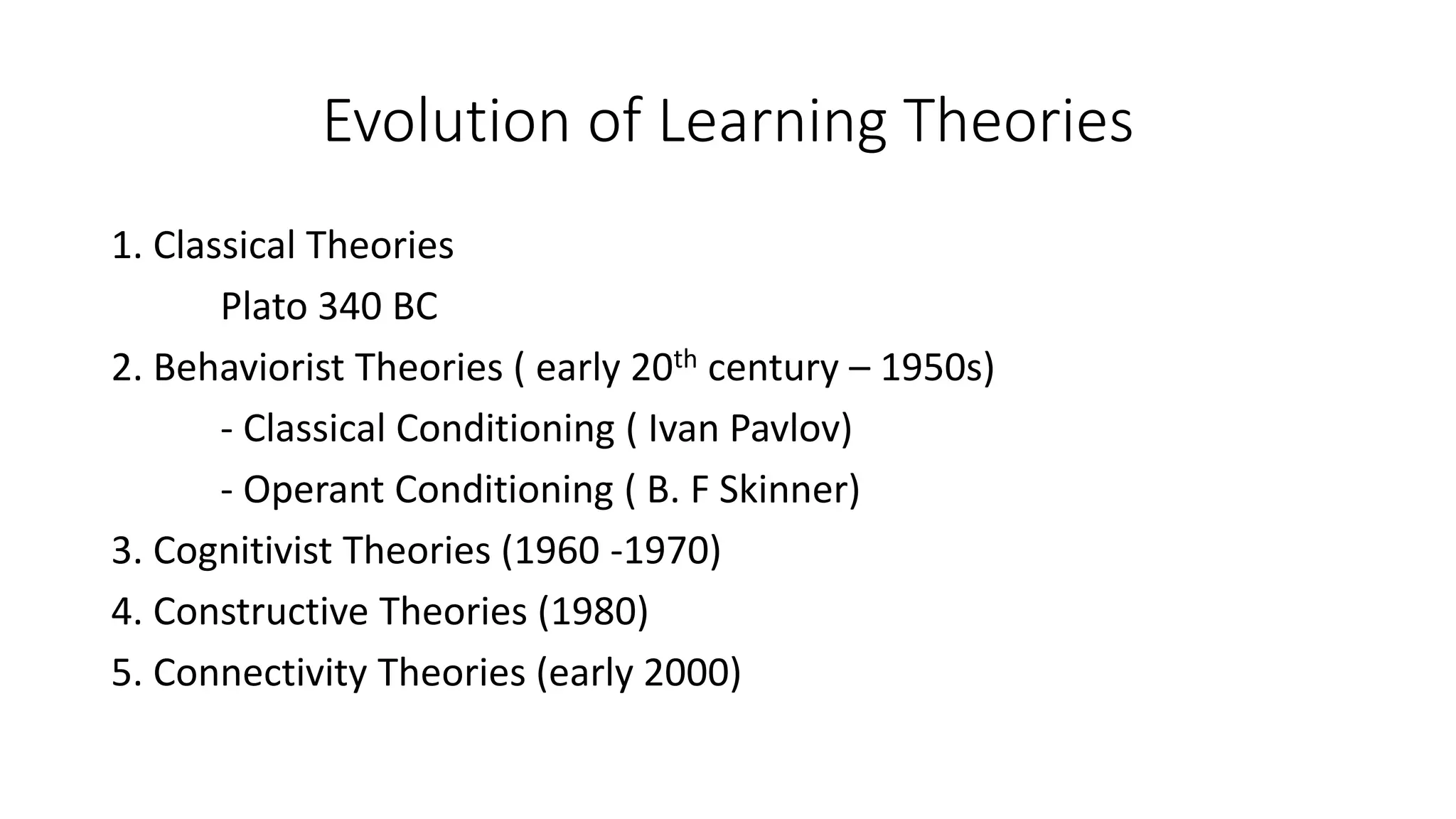 Learning theory | PPTX