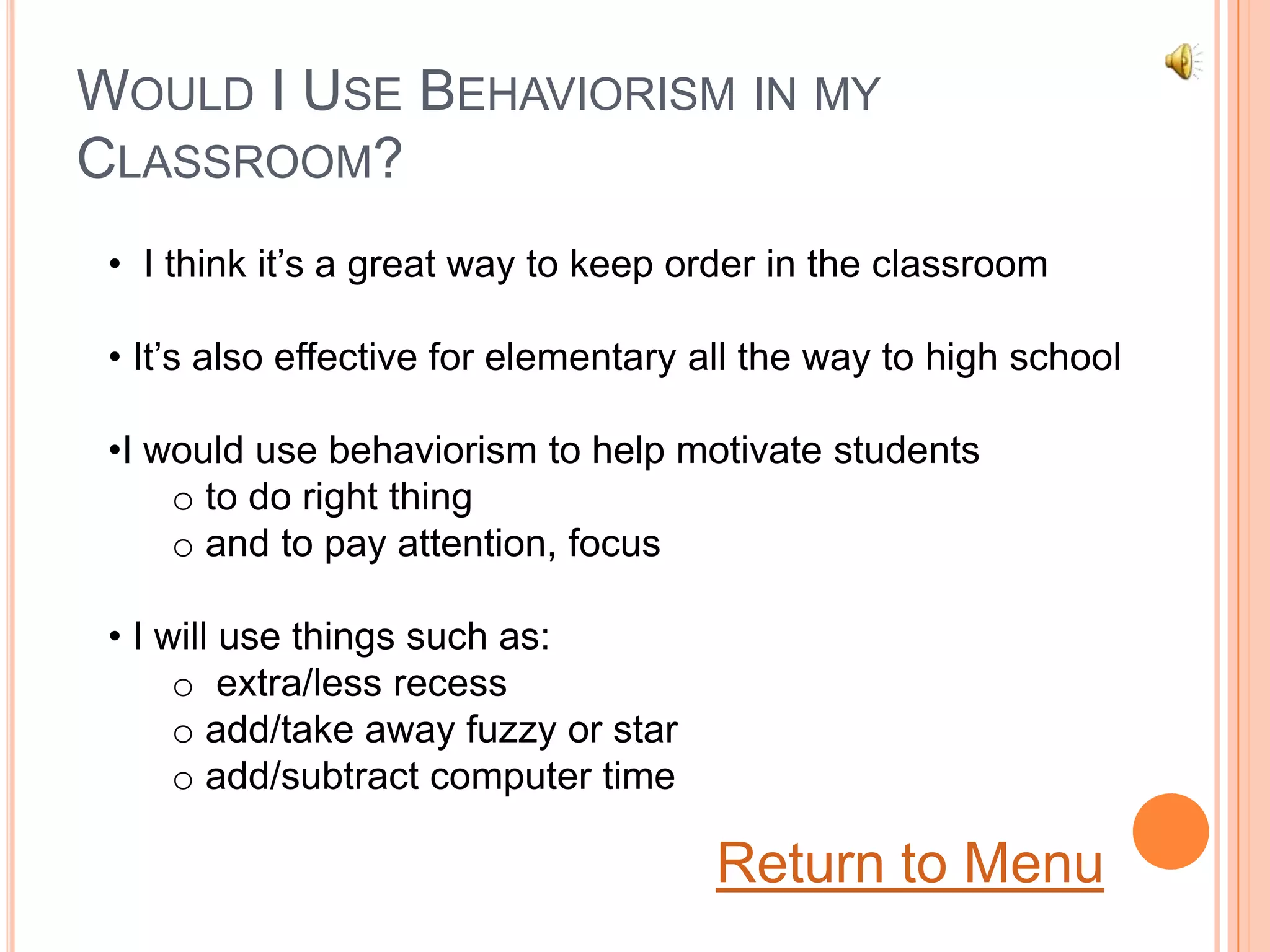Learning Theory- Behaviorism | PPTX
