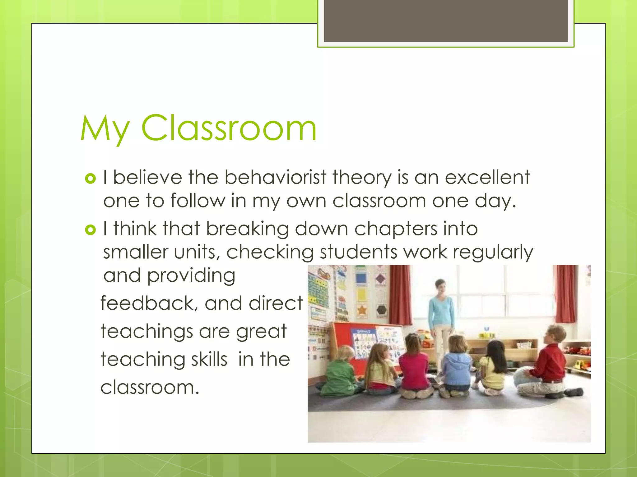 Learning theory behaviorism | PPTX