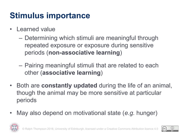 Animal Learning theory lecture | PPTX | Science