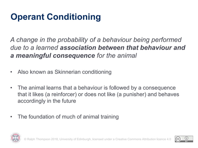 Animal Learning theory lecture | PPTX | Science