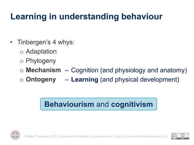 Animal Learning theory lecture | PPTX | Science
