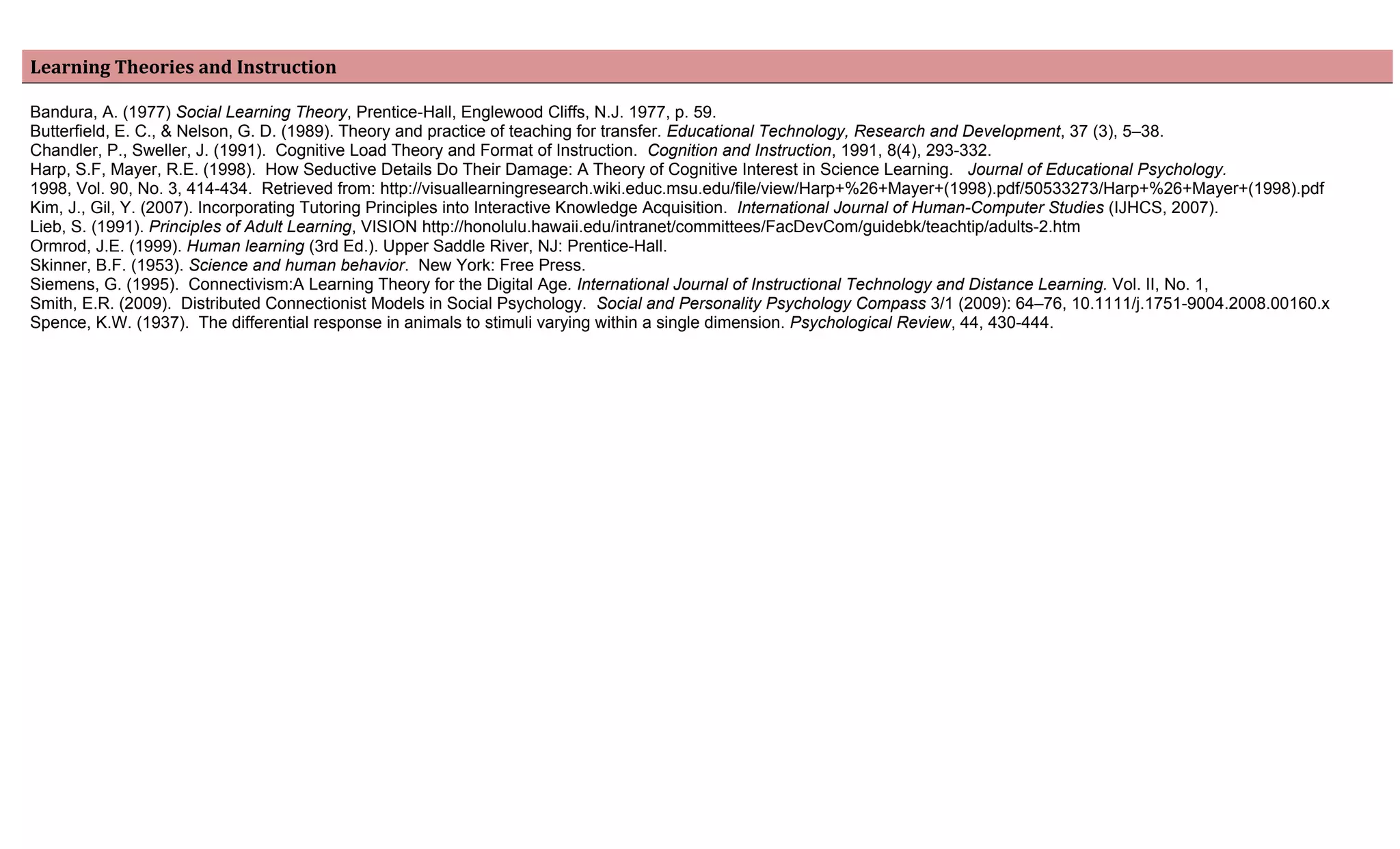 Learning theorymatrix | DOC