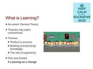 Learning Theory - Mark Davies | PPT