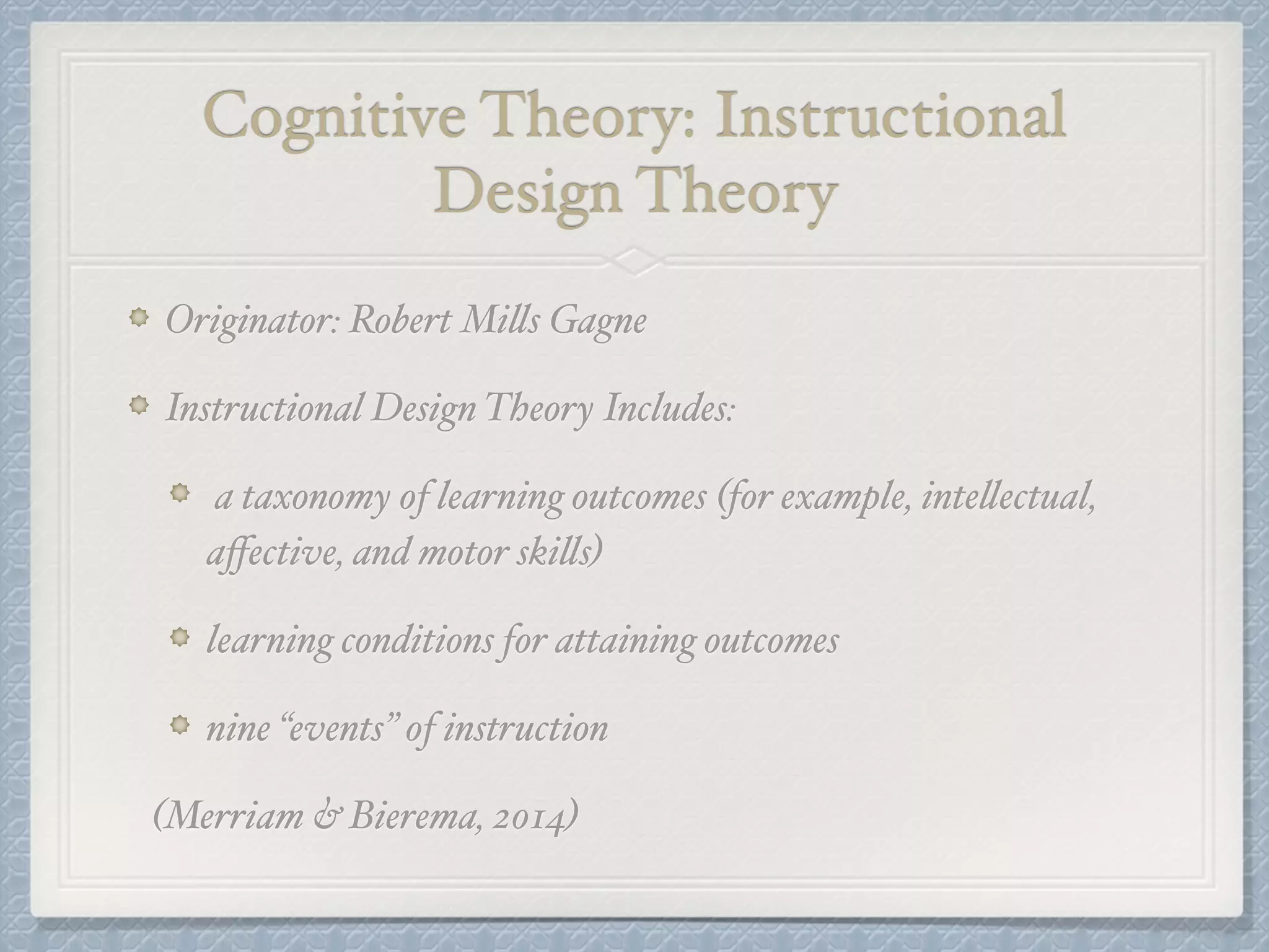 Learning Theory Presentation | PDF