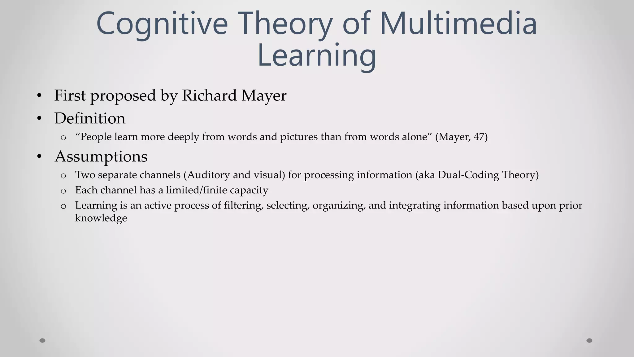 Learning theory presentation lee | PPTX