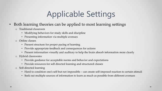 Learning theory presentation lee | PPTX