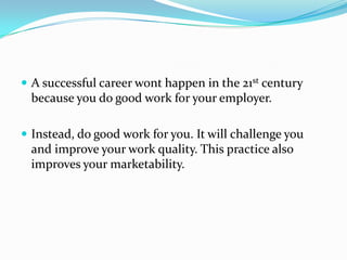 Learning The Principles Of A Healthy Career | PPTX | Career Advice ...