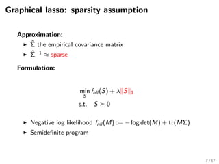 Learning the structure of Gaussian Graphical models with unobserved variables by Marina Vinyes ...