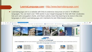 Learning through educational websites | PPTX