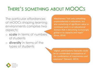 Learning through engagement: MOOCs as an emergent form of provision | PPT
